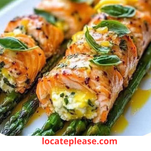 Lemon Basil Salmon Rolls - LocatePlease