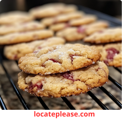 Rhubarb Shortbread Cookies - LocatePlease