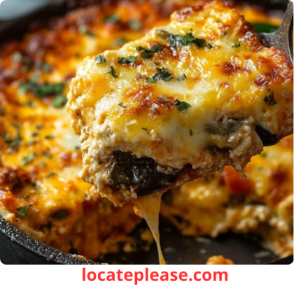Poblano Pepper and Cheese Casserole - LocatePlease