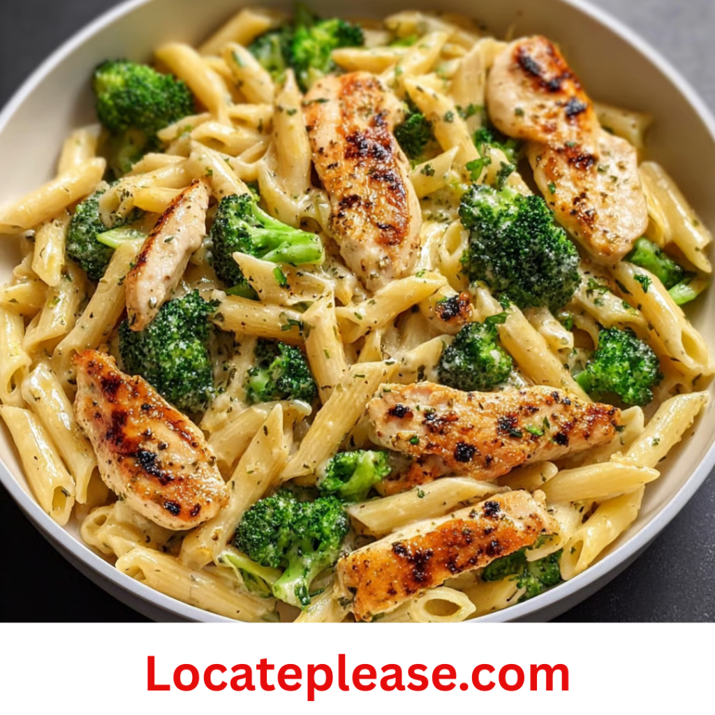 Creamy Garlic Chicken Penne - LocatePlease